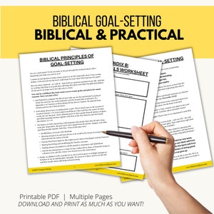 Biblical Goal Setting Bible Verses on Goals Bible Examples of Goals ...