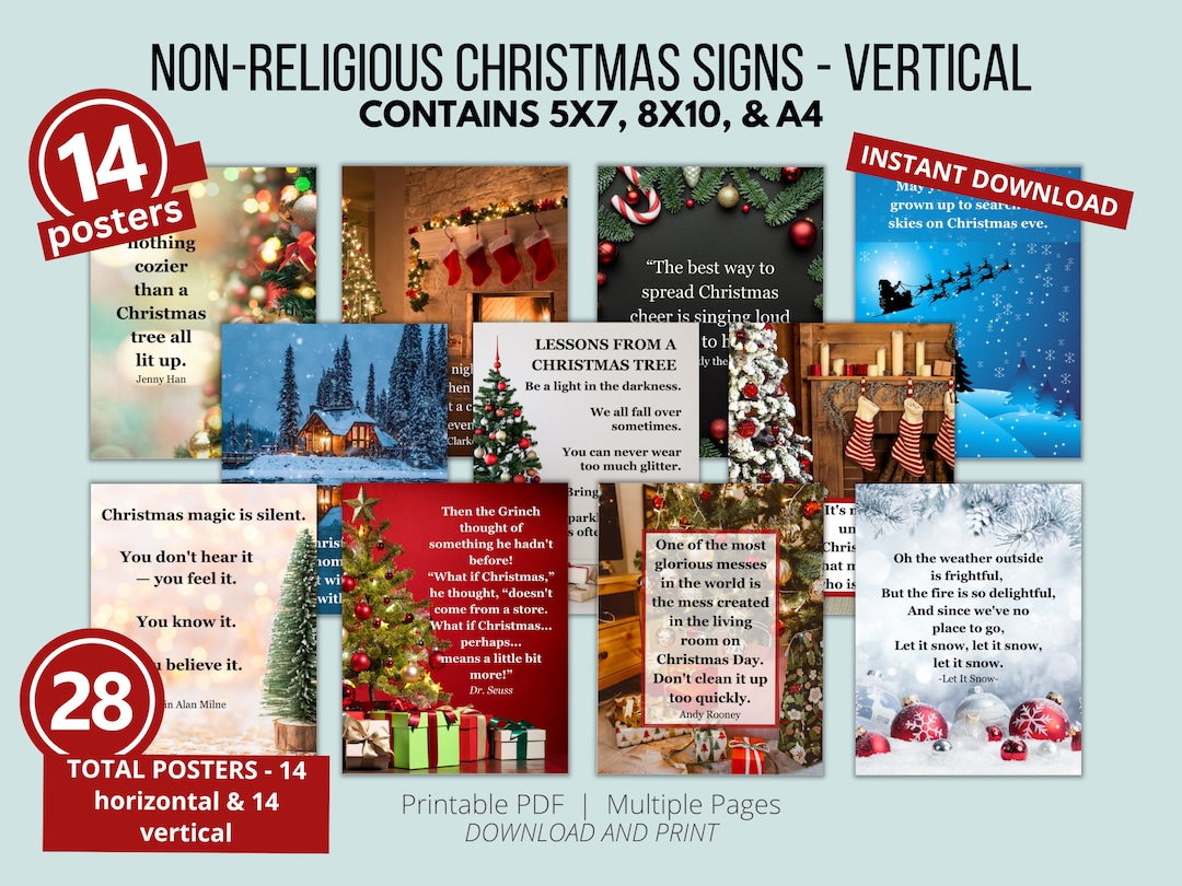 Printable Christmas Posters & Signs Christmas Quotes Quotations ...