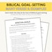 Biblical Goal Setting Bible Verses on Goals Bible Examples - Etsy
