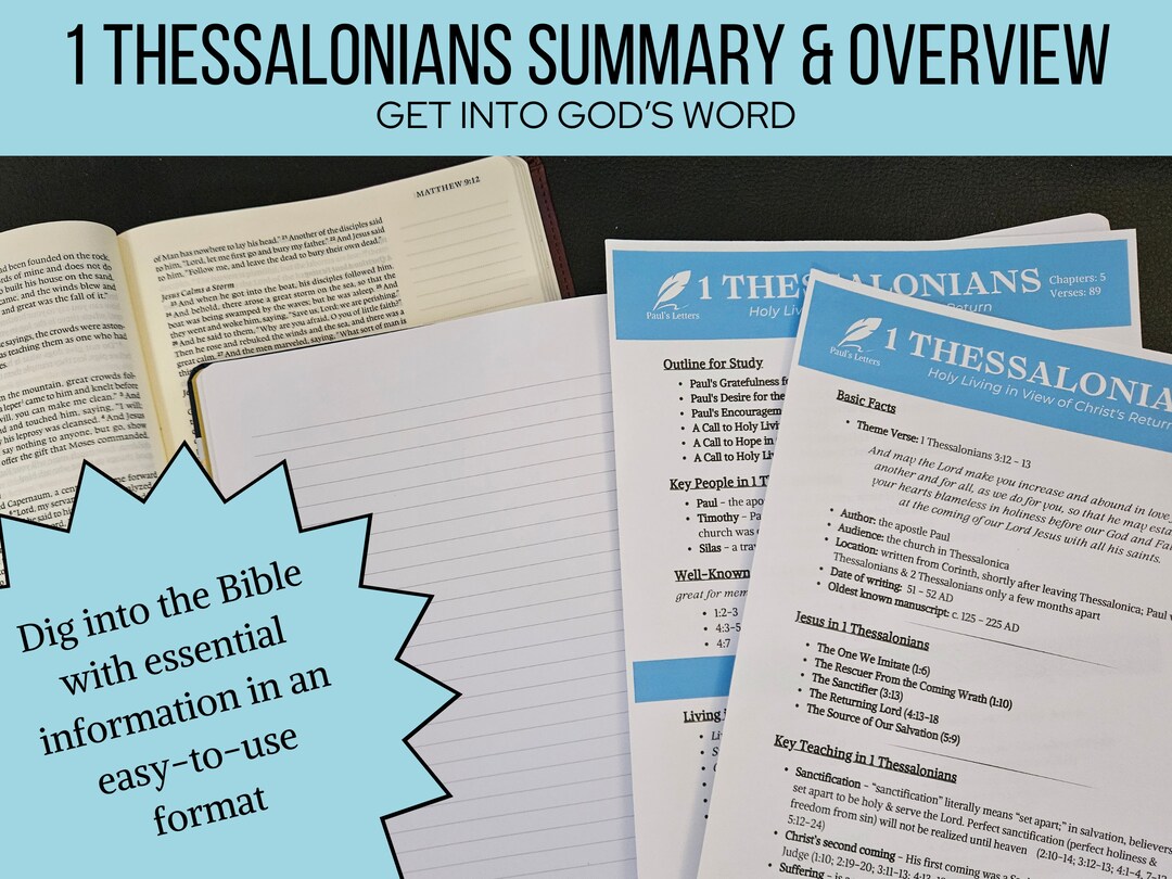 1 Thessalonians Bible Study Guide New Testament Resource Book Overviews ...