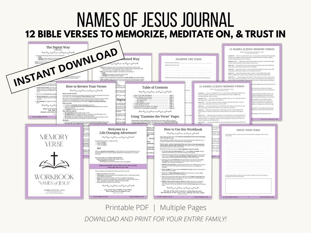 Name of Jesus Devotional Journal; Bible Study Guide; Quiet Time Guide12 ...
