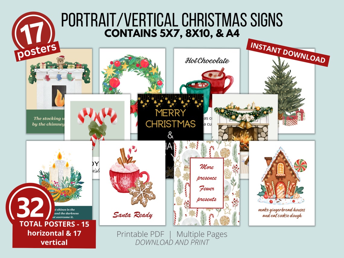 Printable Christmas Posters & Signs Christmas Inspiration Christmas ...
