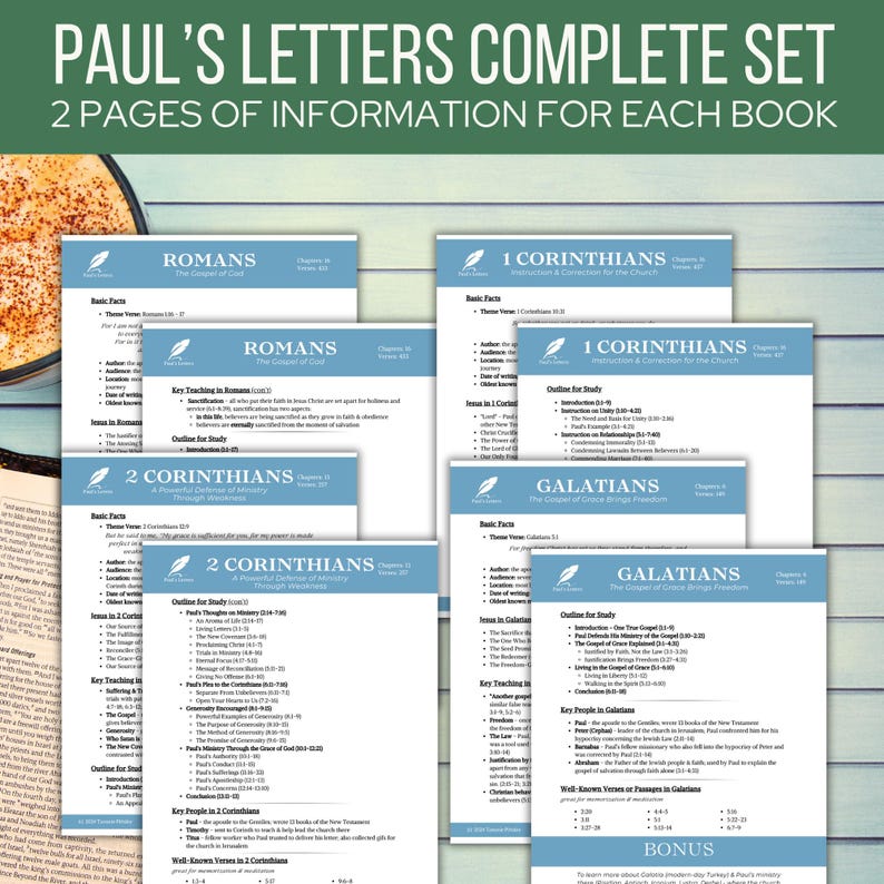 Paul’s Letters Bible Study Beginner Bible Study Paul’s Epistles Book ...