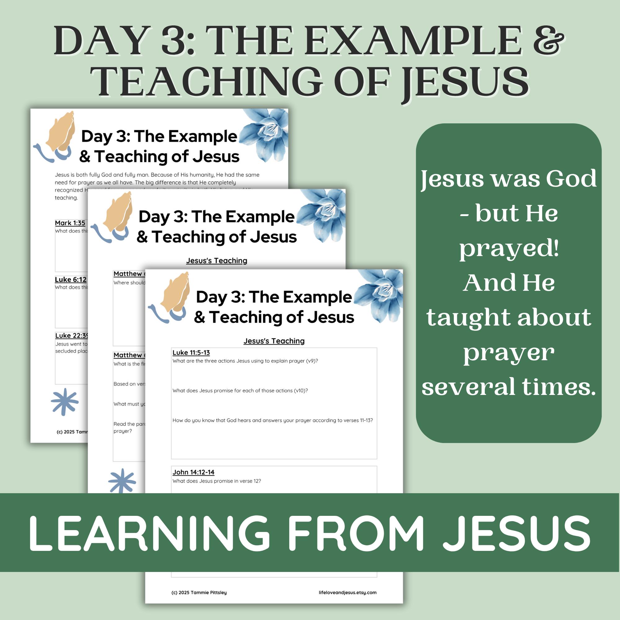 Jesus Teachings About Prayer