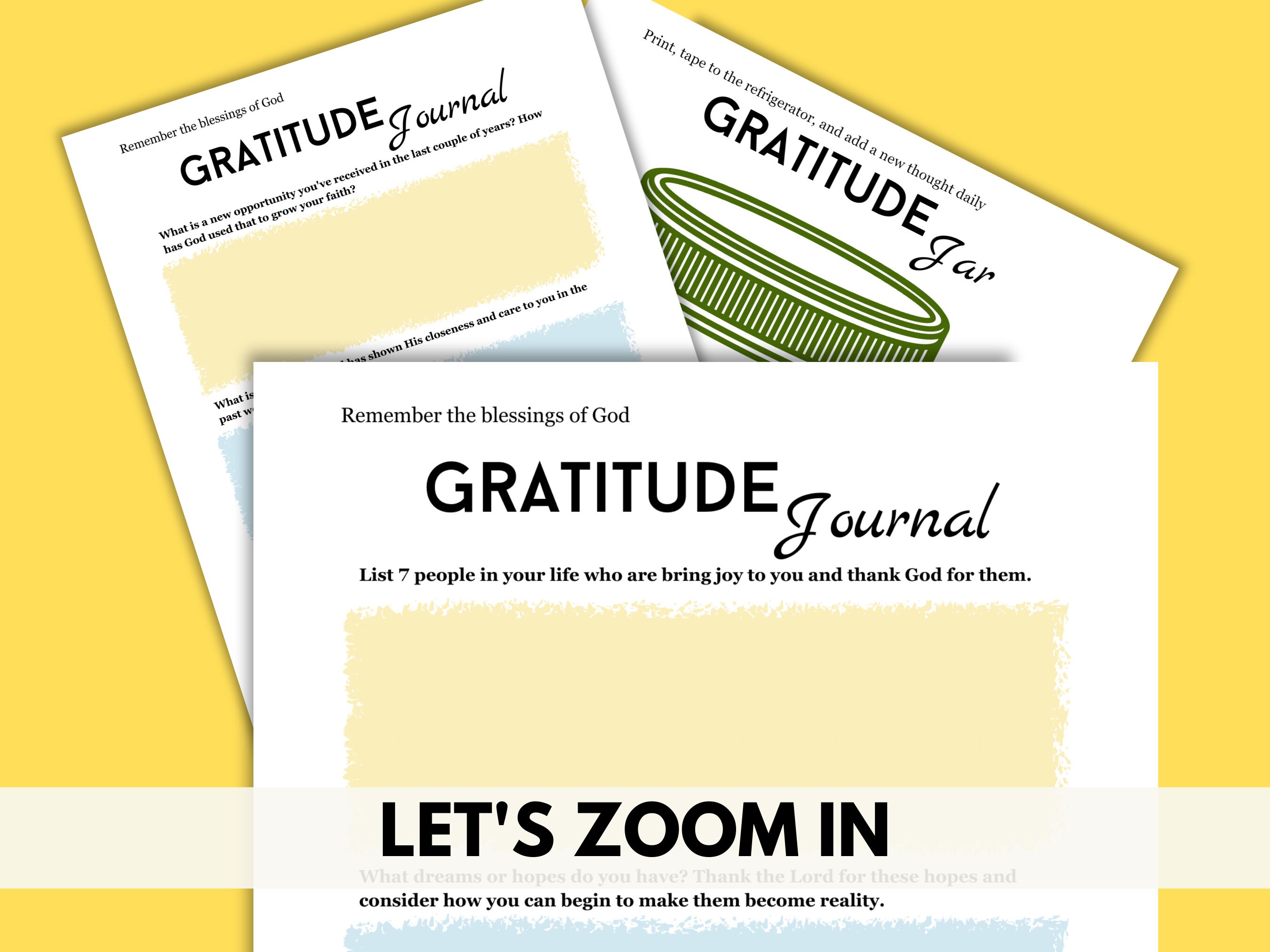 Gratitude Journal Printable Gratitude Journal Biblical Gratitude ...