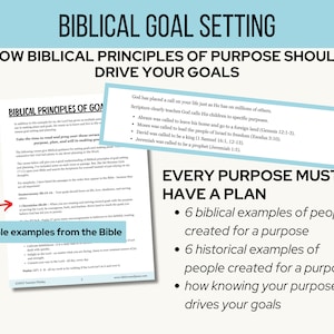 Biblical Goal Setting; Bible Verses on Goals; Bible Examples of Goals ...