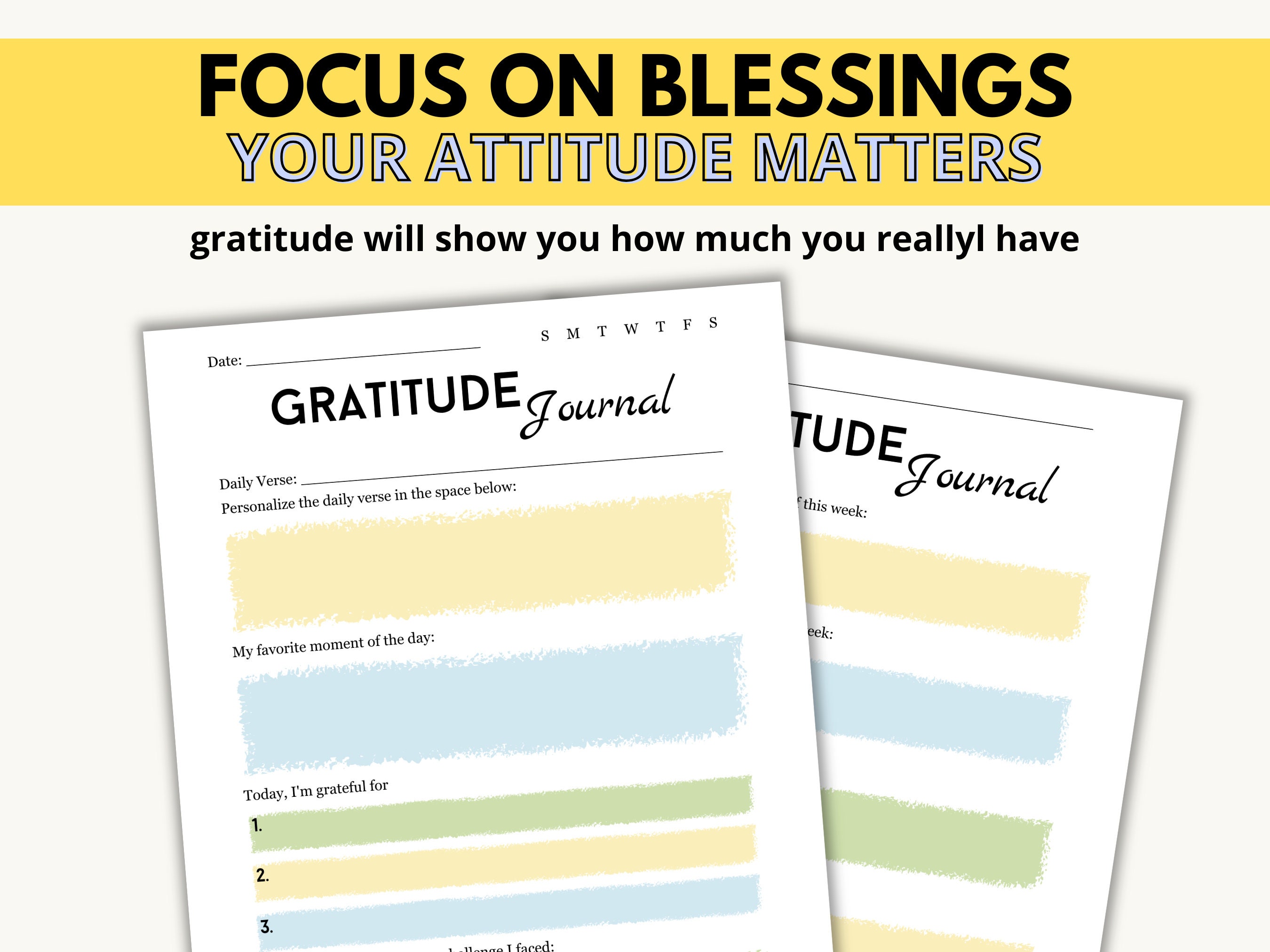 Gratitude Journal Printable Gratitude Journal Biblical Gratitude ...