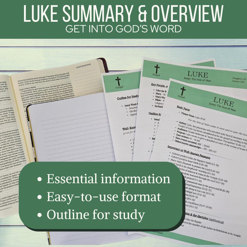 Luke Bible Study Guide New Testament Bible Study Luke Bible Book ...
