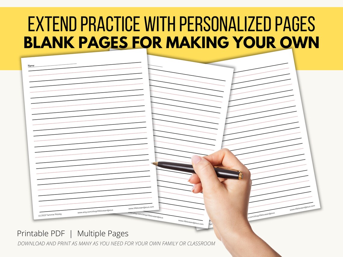 Printable Alphabet Handwriting Practice ABC Printing Practice Learning ...