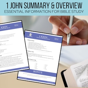 John 1 Bible Study Guide - Etsy