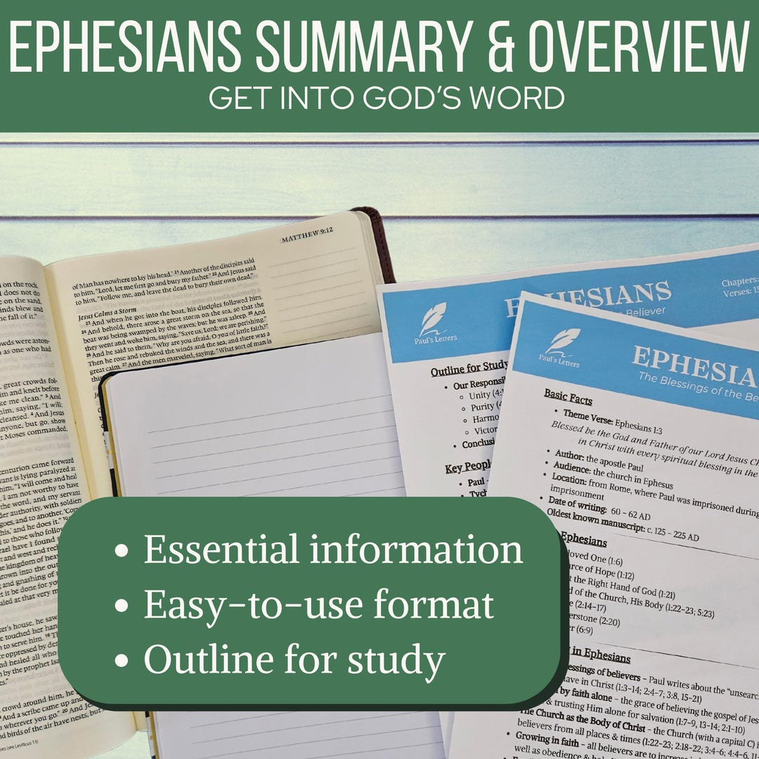 Ephesians Bible Study Guide New Testament Bible Study Ephesians Bible ...