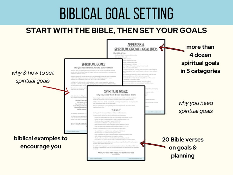 Biblical Goal Setting; Bible Verses on Goals; Bible Examples of Goals ...