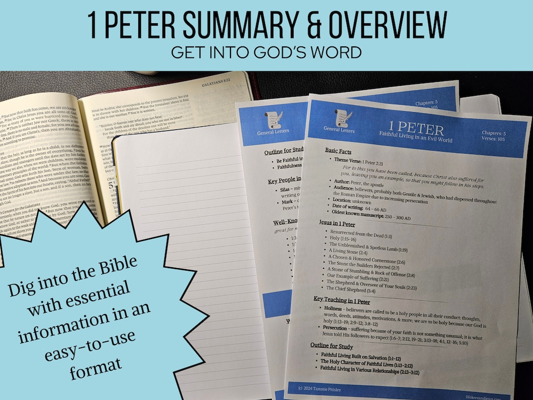 1 Peter Bible Study Guide New Testament Resource Book Overviews ...