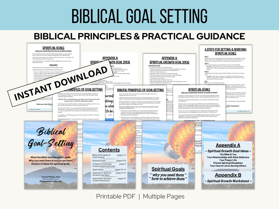 Biblical Goal Setting; Bible Verses on Goals; Bible Examples of Goals ...