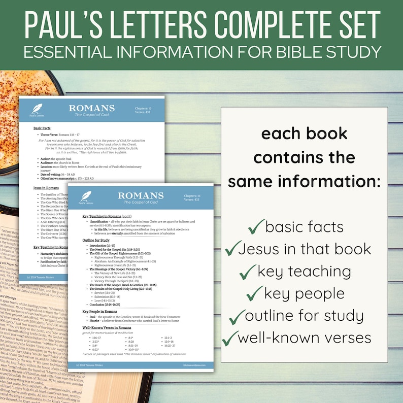 Paul’s Letters Bible Study Beginner Bible Study Paul’s Epistles Book ...