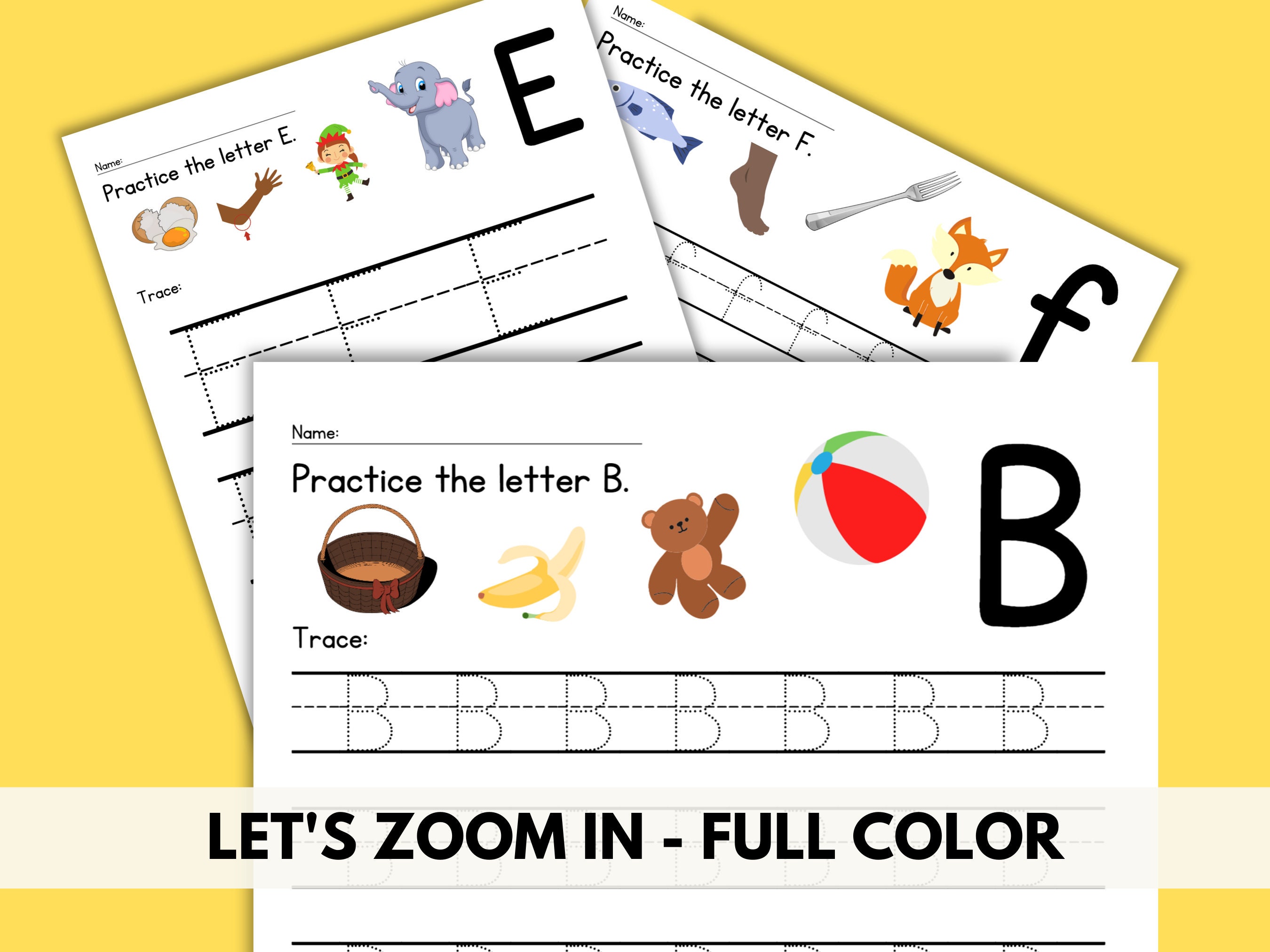 Printable Alphabet Handwriting Practice ABC Printing Practice Learning ...