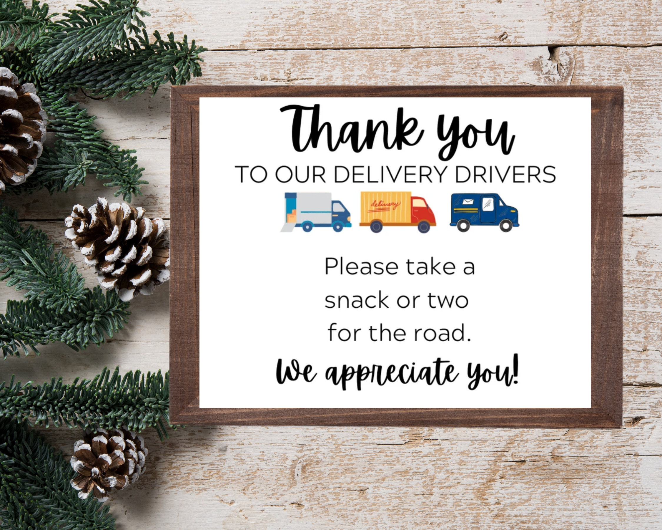 Thank You Sign for Delivery Drivers, Prime Day Sign, Digital File ...