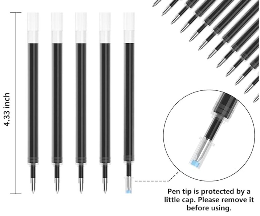 Retractable Gel Pen Refill Refill for Papermater Inkjoy Gel Pens 0.7mm ...