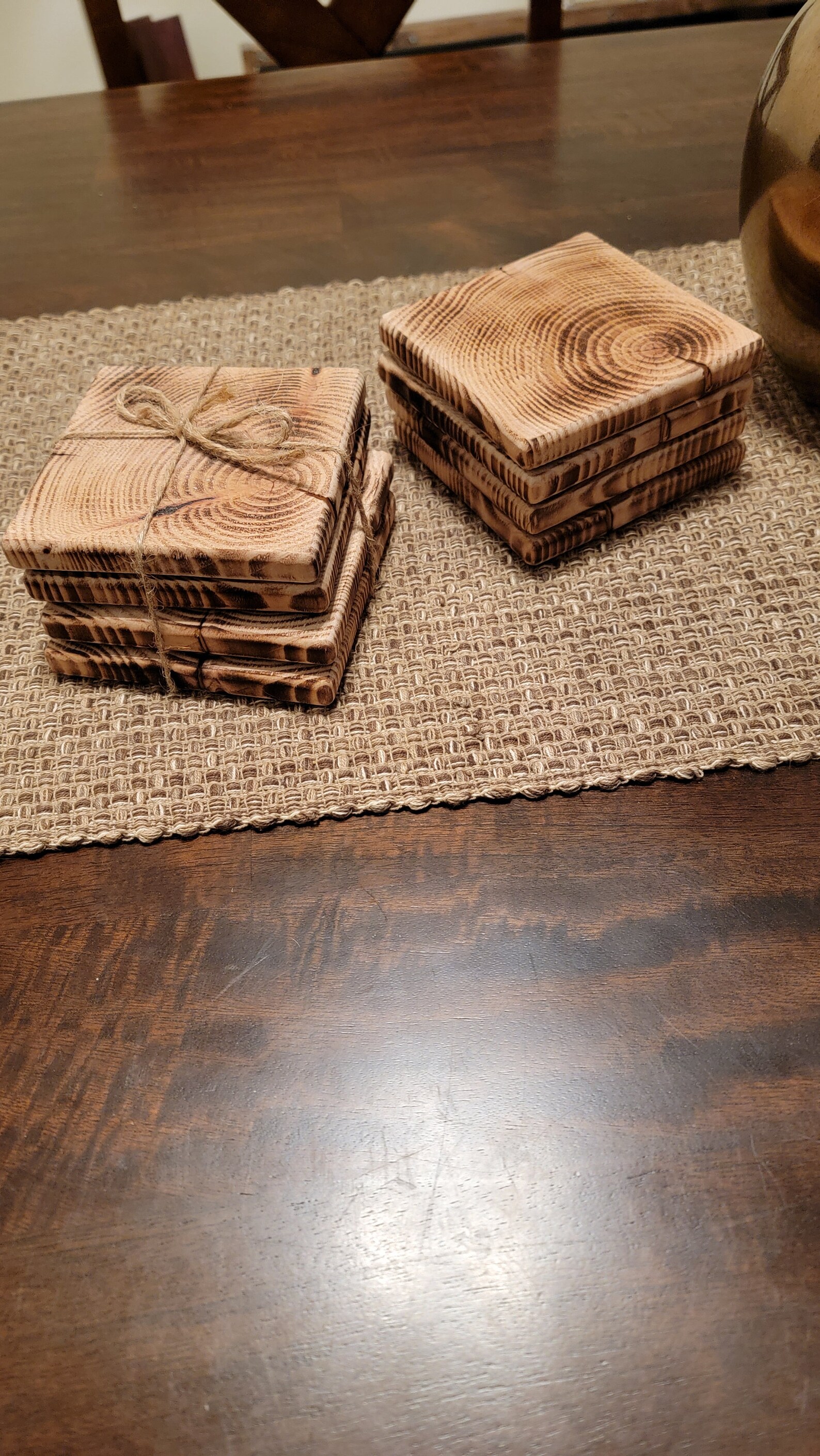 Yakisugi Pine Coasters (set of 6) - Etsy