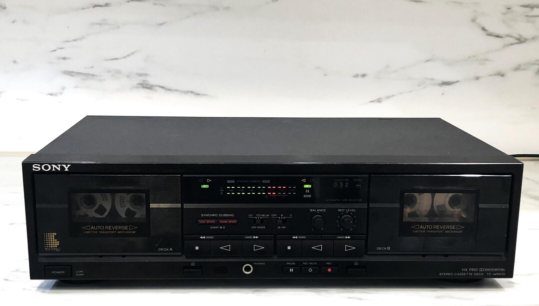 Sony TC-WR570. Dual Auto Revers Stereo Cassette Deck. Excellent Working ...