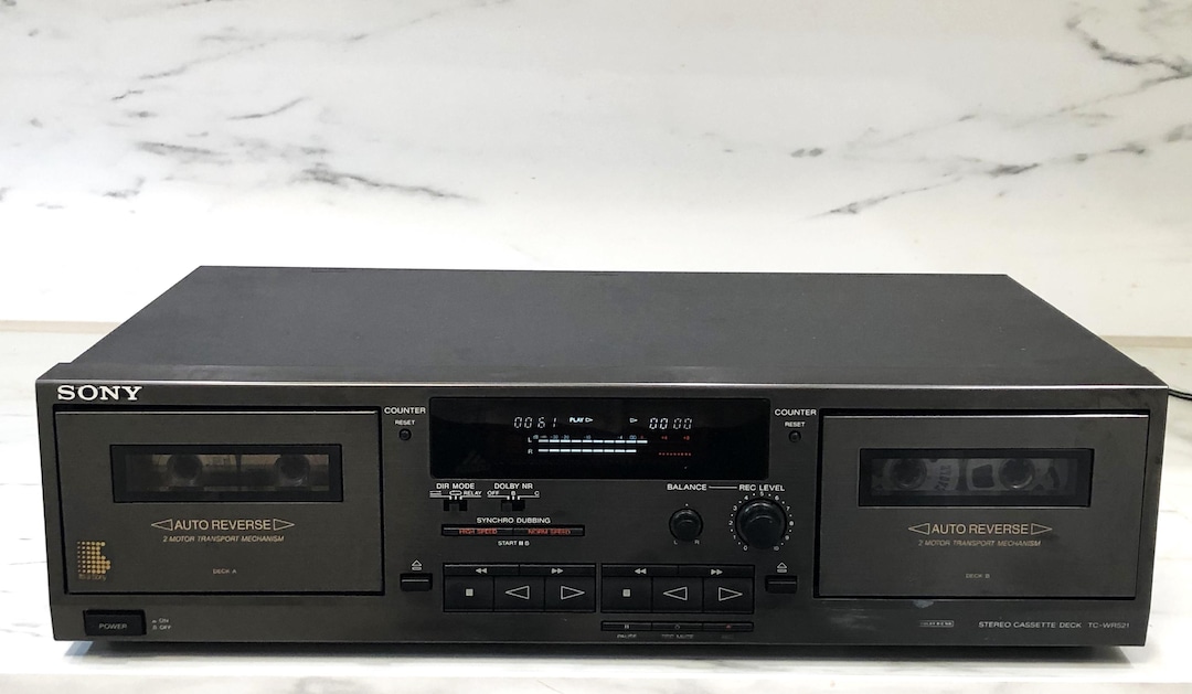 Sony Tc-wr521. Dual Auto Revers Stereo Cassette Deck. Clean. Very Good Player and Recorder 120V ...