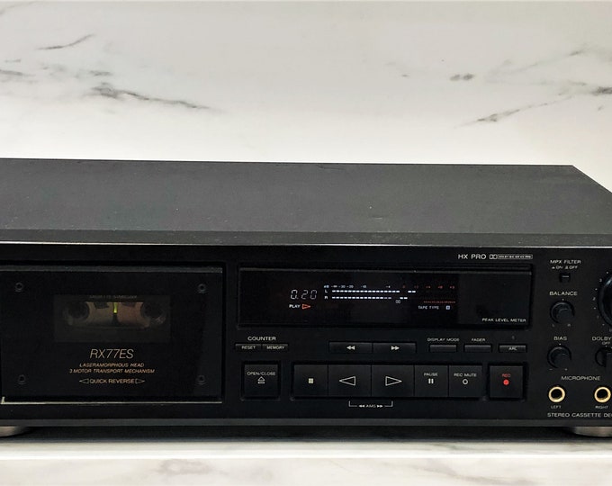 Auto-reverse Stereo Cassette Deck Sony TC-RX77ES. Excellent Condition ...