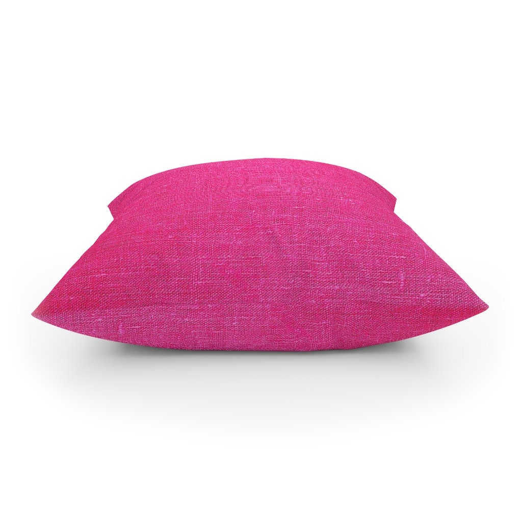 Cushion Hot Pink Solid Color Accent Pillow for Home Decor Fuchsia ...