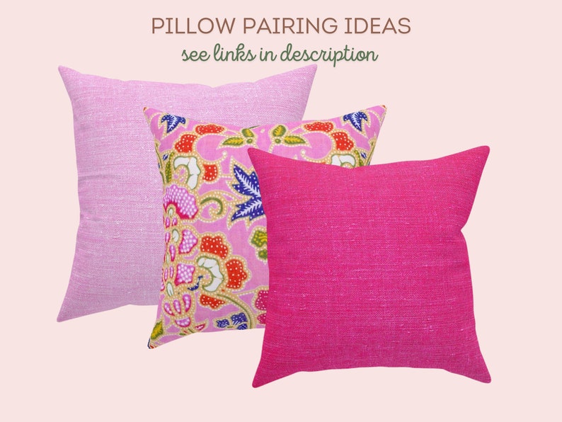Cushion Hot Pink Solid Color Accent Pillow for Home Decor Fuchsia ...