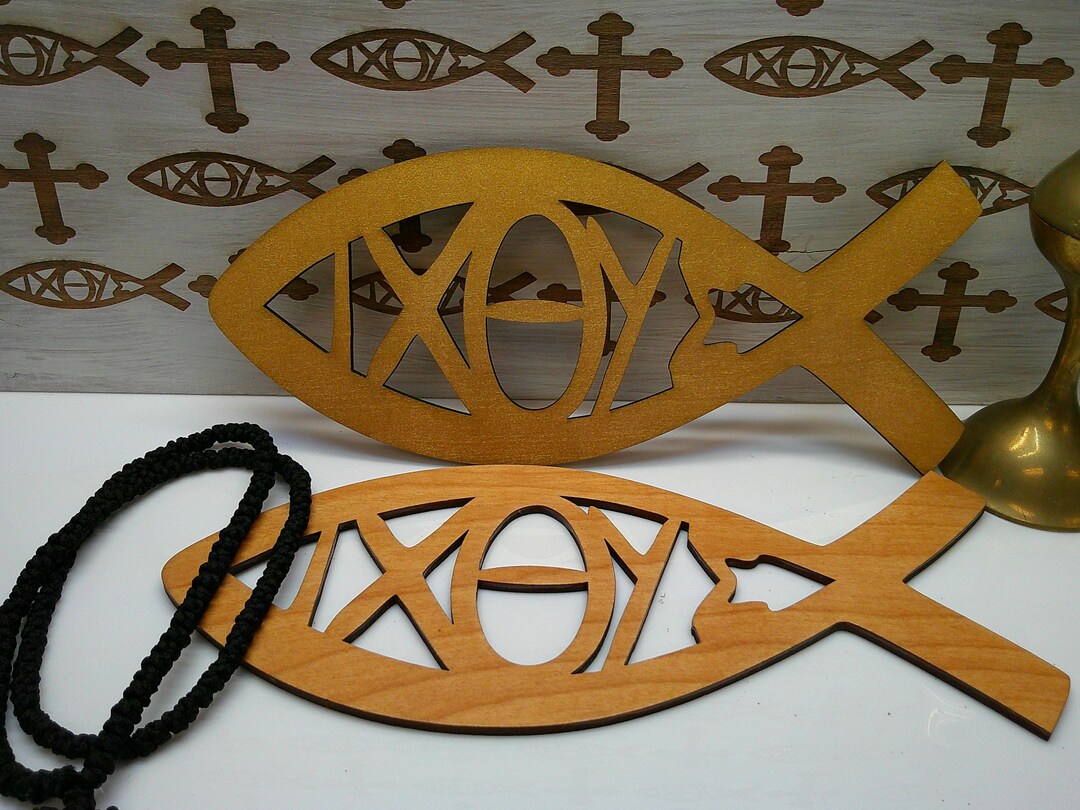 Itchthys - Christian Fish Symbol - Etsy