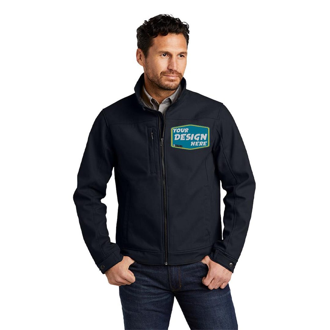 Custom Embroidery Jacket Logo Cornerstone Custom Men's Duck Bonded Soft ...