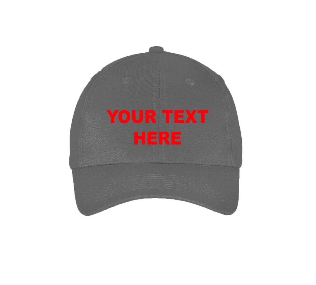 EMBROIDERY CUSTOM LOGO Baseball Cap for Men & Women Your Image Your ...