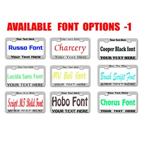 I LOVE MY MOM Custom License Plate Frame Personalized Your Own Text ...