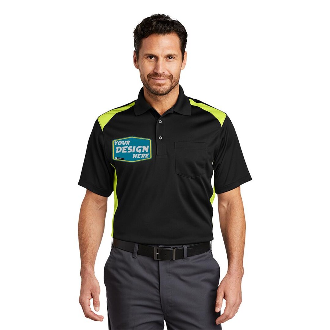 Custom Polo Embroidered Cornerstone Custom Men's Select Snag-proof Two ...