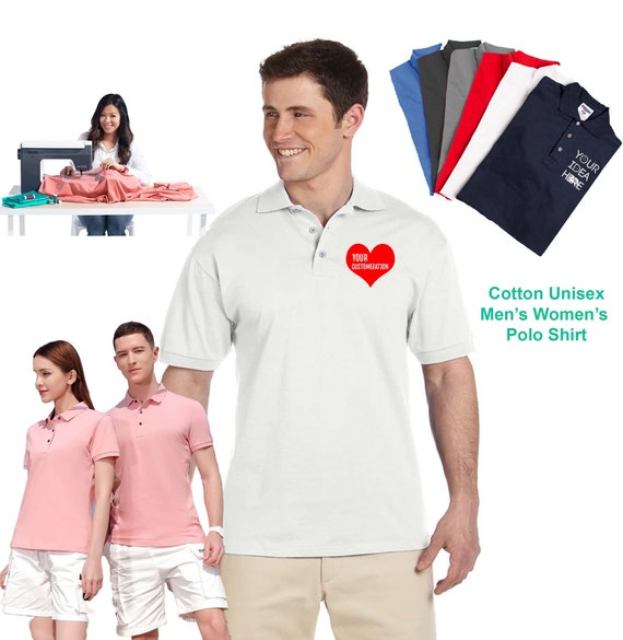 POLO SHIRTS LOGO Embroidery Custom Personalized Personalized - Etsy