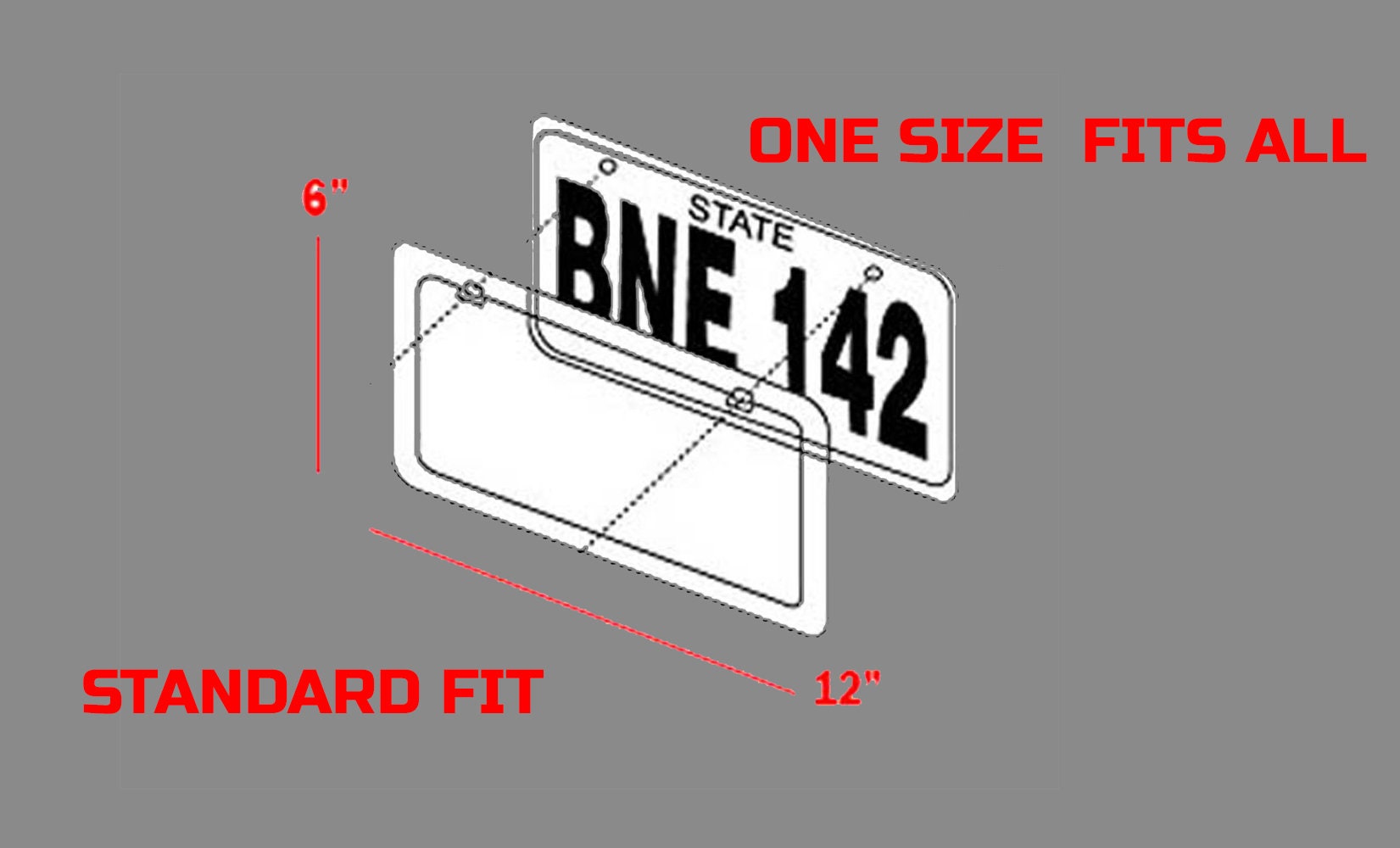 Any Company Logo or Text Custom Stainless Steel License Plate Frame ...