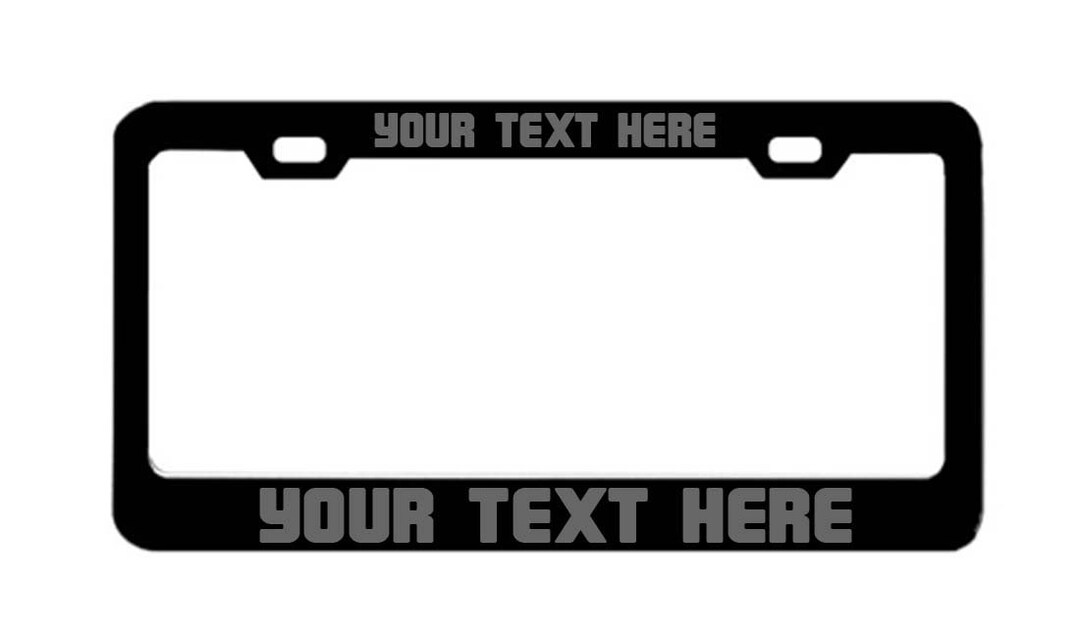 Personalized Car License Plate Frame: Stainless Steel Metal - Etsy