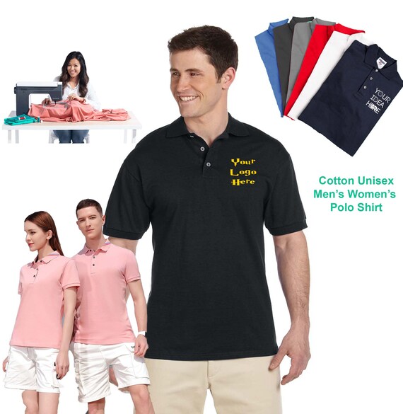 Your Auto Logo Custom Polo Short Sleeve Shirts Design Men or - Etsy