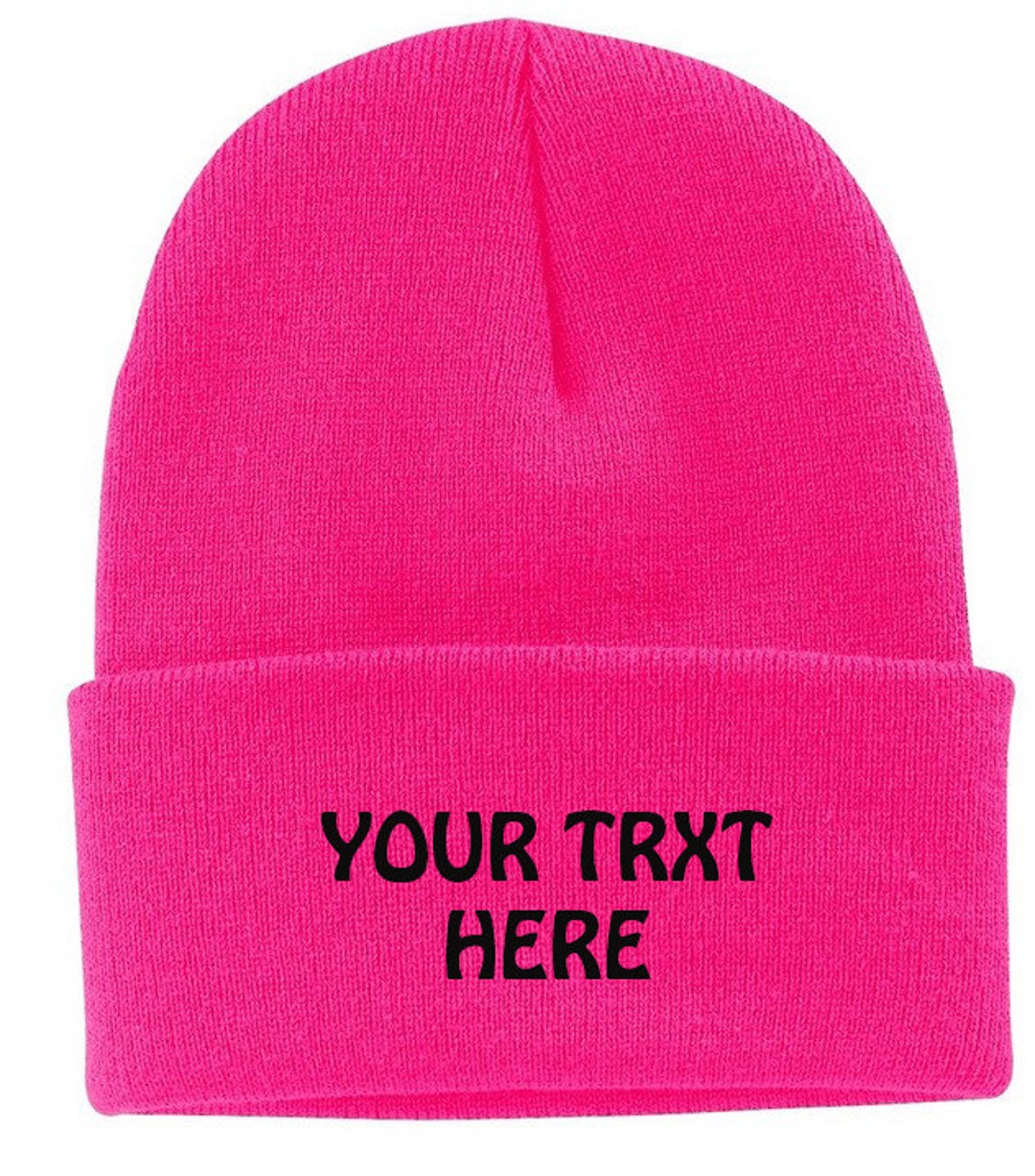 Cancer BEANIE HAT Customize Beanie Embroidery UNISEX Design Your Own ...