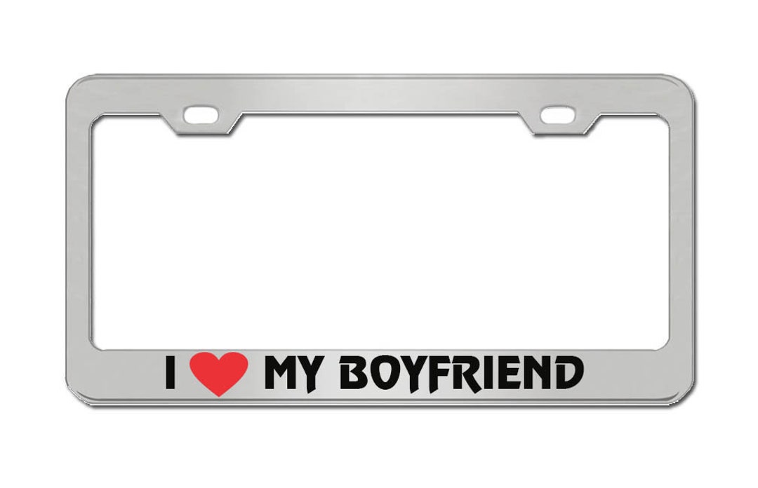 Custom Stainless Steel License Plate Frame: Personalized Text - Etsy
