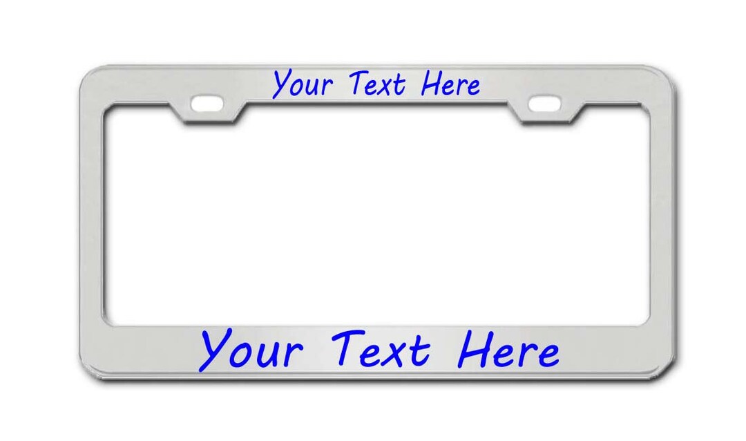 Customized Stainless Steel License Plate Frame - Etsy