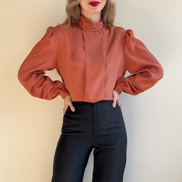 Rust Blouse - Etsy