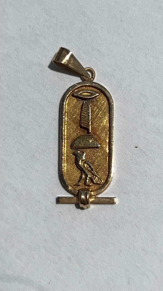Vintage egyptian cartouche 18k - Gem