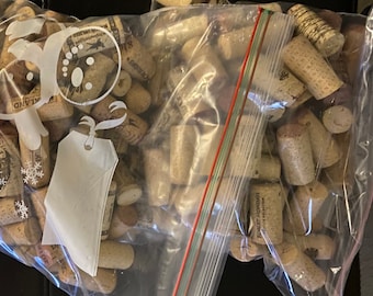 Lot of 100 Assorted Used Wine Corks for Crafts, Upcycling, Projects ...