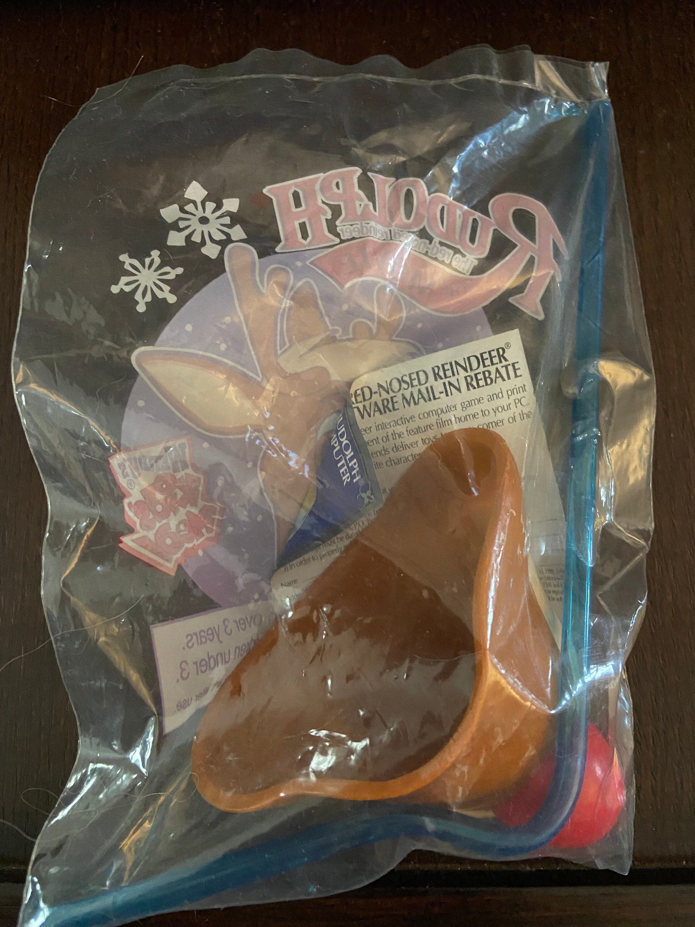 Wendy's Rudolph the Red Nosed Reindeer the Movie Kids Meal Face Mask ...