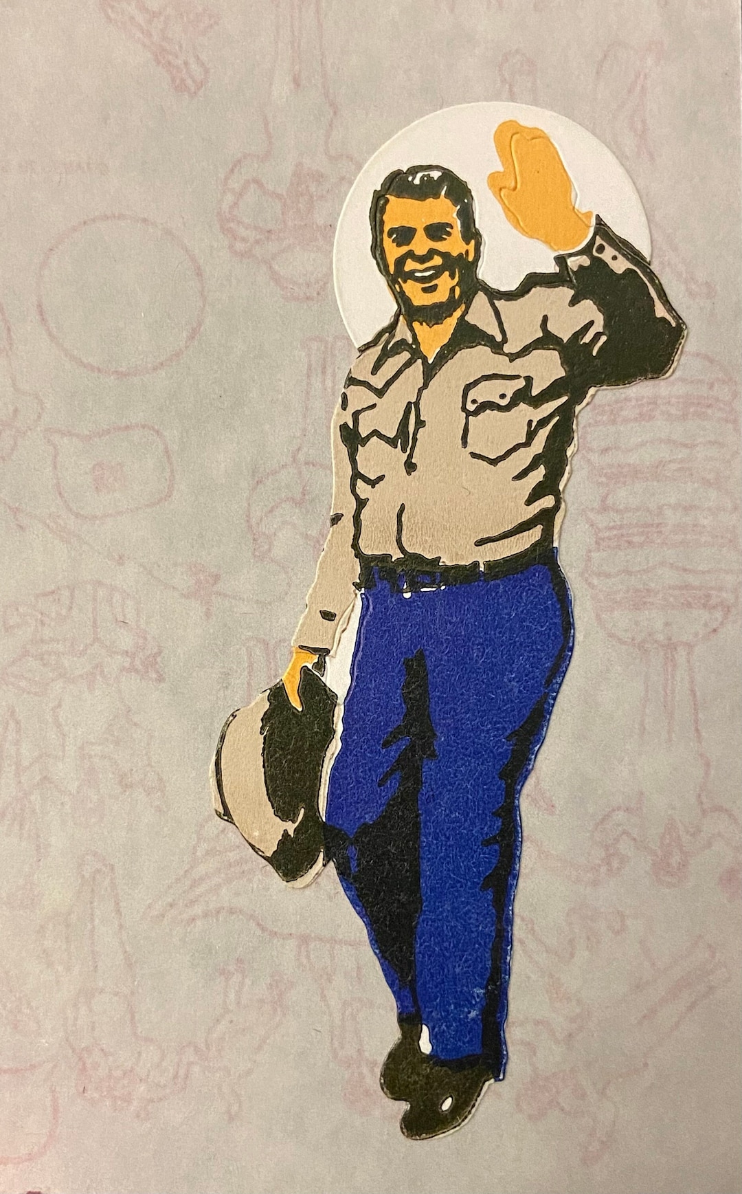 Ronald Reagan Sticker - Etsy