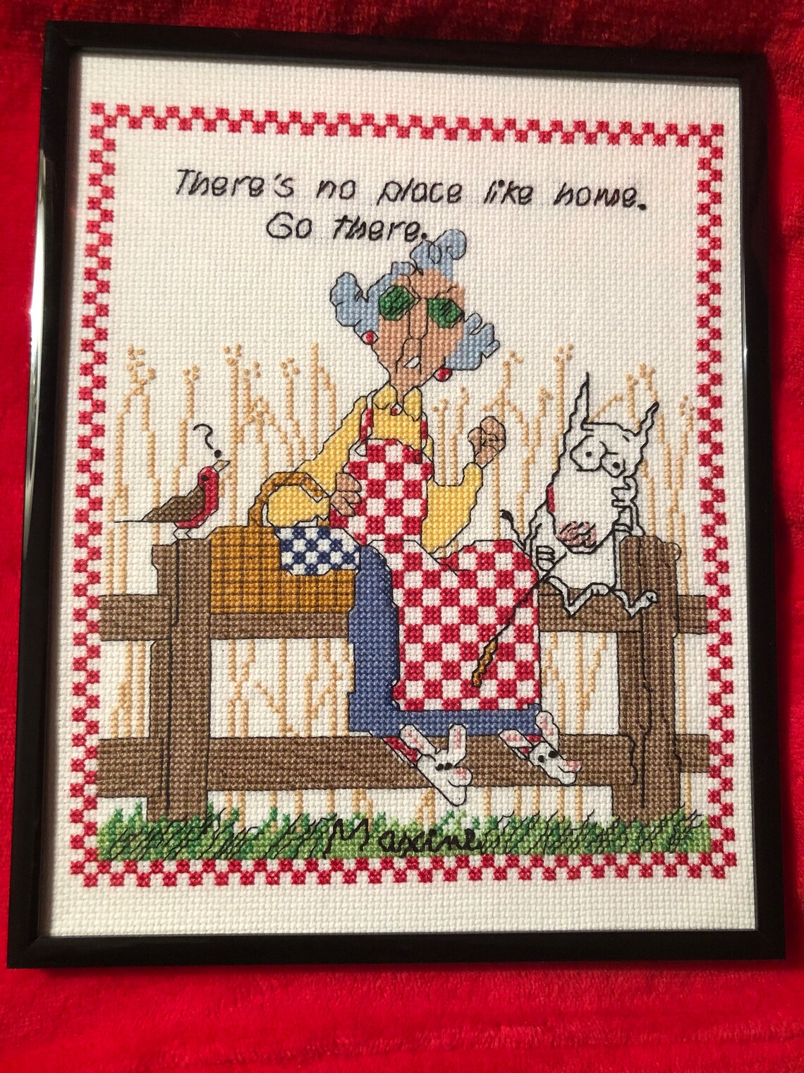 Maxine “no Place Like Home” Cross Stitch - Etsy