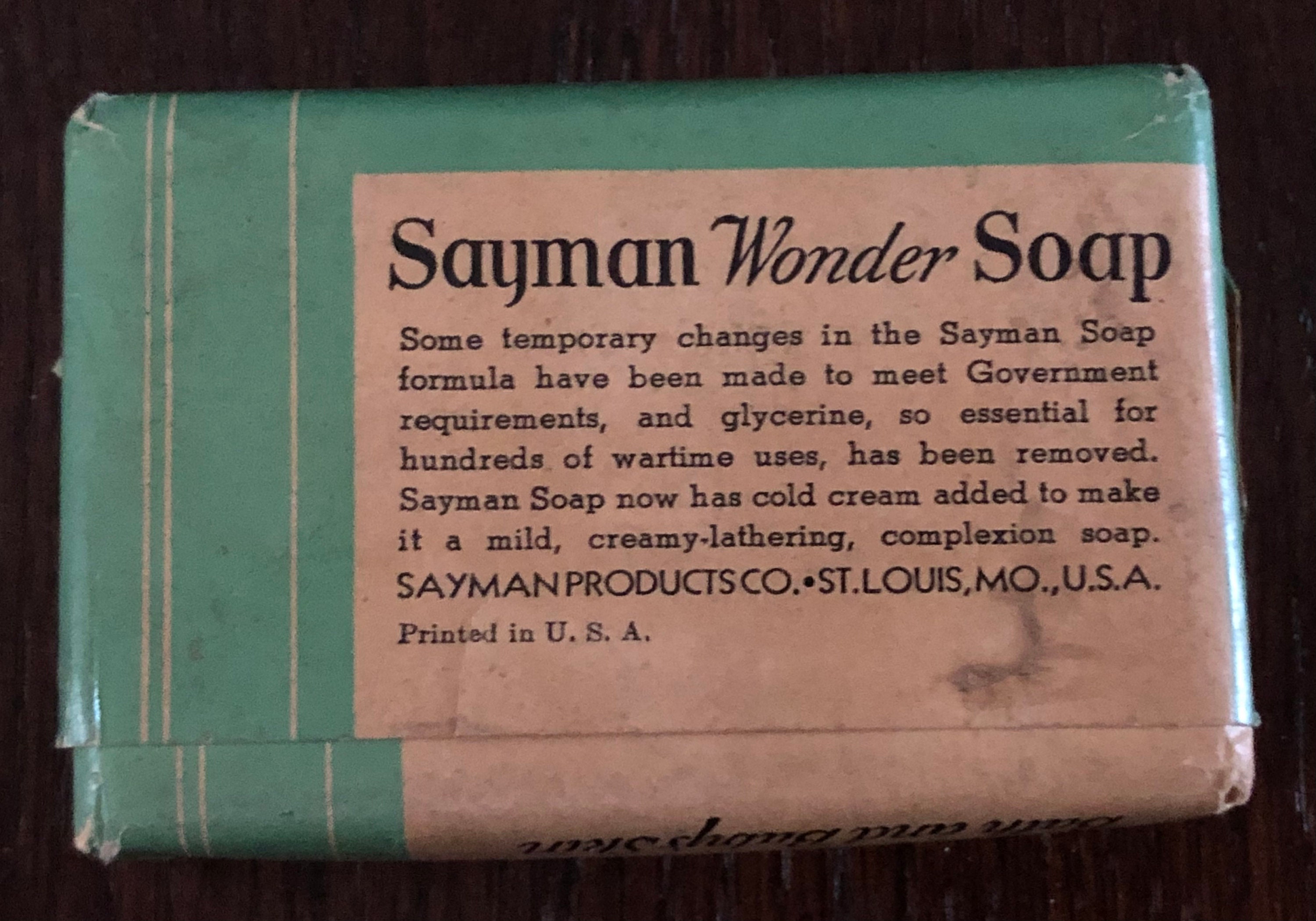 Sayman Wonder Soap Full Size Bar - Etsy