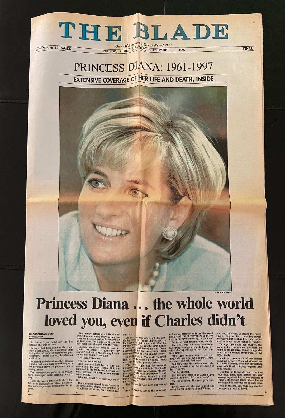 Royal Family Princess Diana's Commemorative Supplement of the Toledo ...