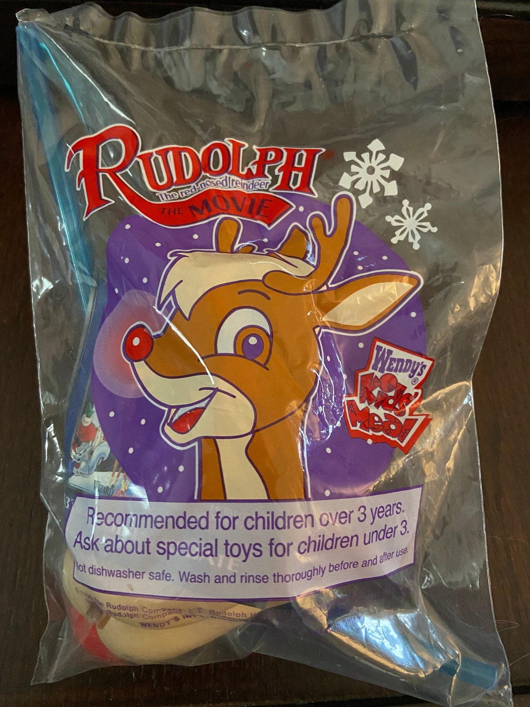 Wendy's Rudolph the Red Nosed Reindeer the Movie Kids Meal Face Mask ...