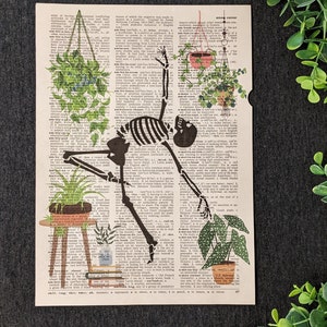 Dancing Skeleton Dictionary Print (set of 3) - Etsy